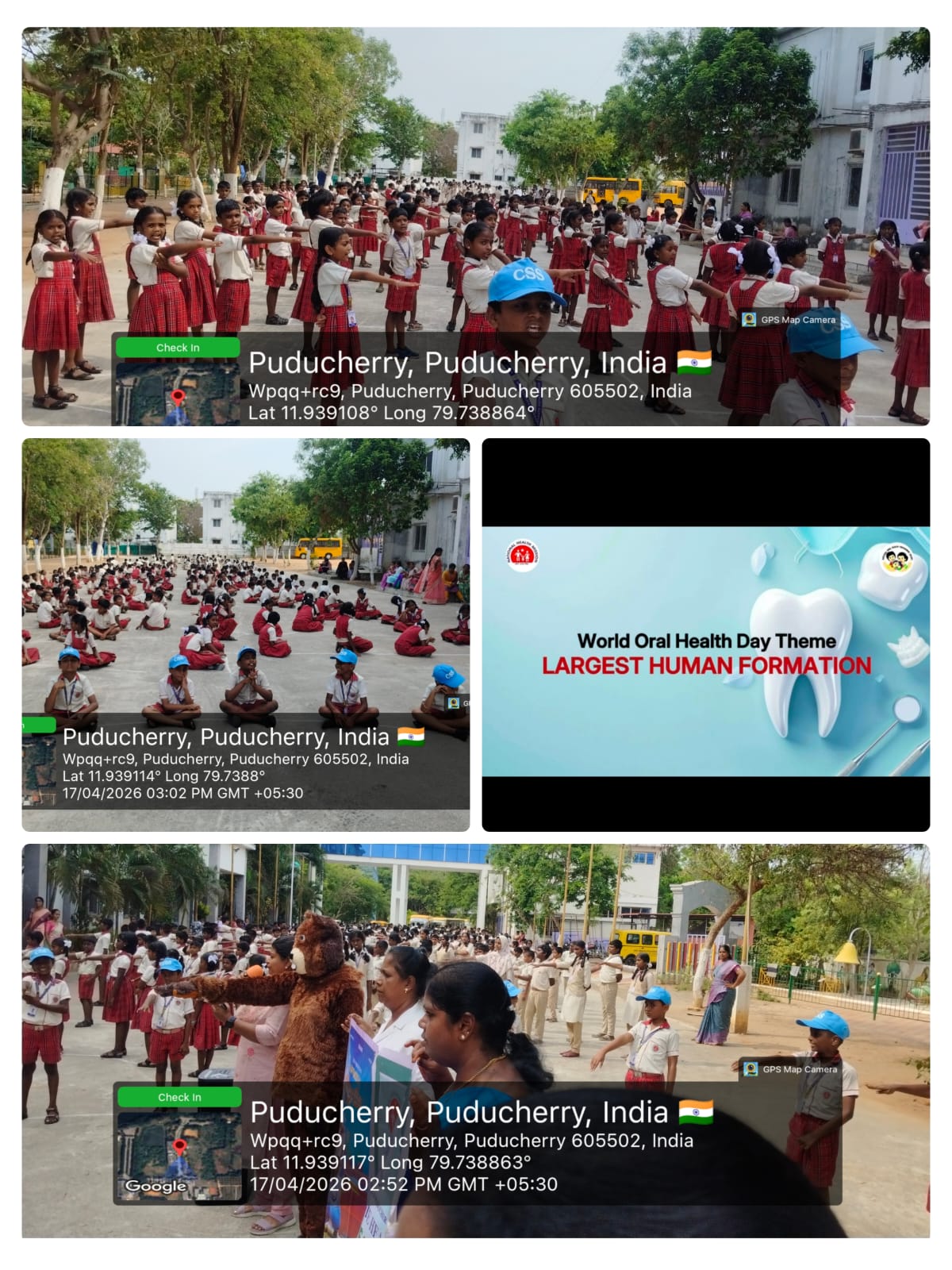 NOHP Puducherry - Largest Human formation of the World Oral Health day ...